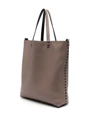 Valentino Garavani Rockstud-embellished Reversible Tote Bag - Neutrals