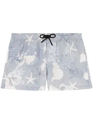 Versace Barocco Sea Swim Shorts - Grey