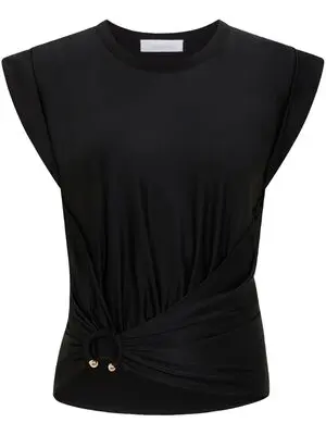 Rabanne Asymmetric Gathered-detail Blouse