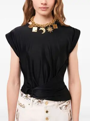Rabanne Asymmetric Gathered-detail Blouse