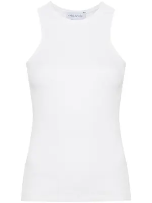 IOANA CIOLACU Dove Ribbed Tank Top - White