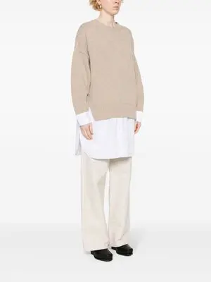 Stella McCartney Layered-effect Jumper - Neutrals