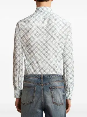 Etro Micro-paisley Check Shirt - White
