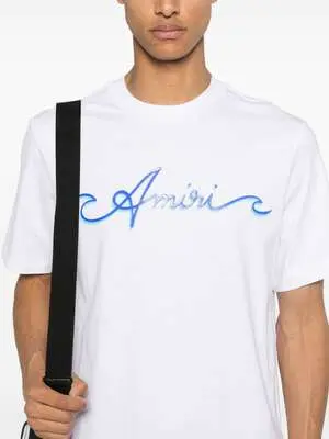 Amiri Logo-print Cotton T-shirt - White