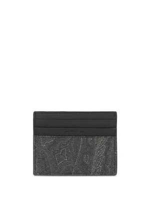 Etro Paisley-print Cotton-blend Cardholder
