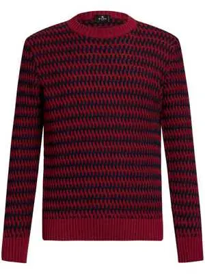 Etro Crew-neck Wool Jumper - Red