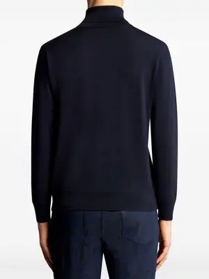 Etro Pegaso-embroidered Wool Jumper - Blue