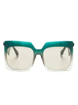 Etro Oversized Square-frame Sunglasses - Green