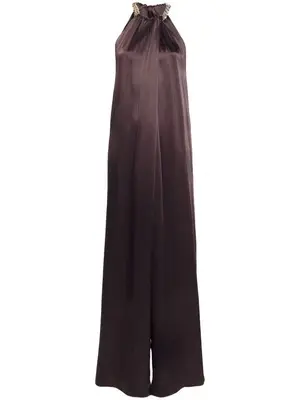 Stella McCartney Stella McCartney Chain-Link Detail Jumpsuit Brown