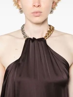 Stella McCartney Chain-link Detail Jumpsuit - Brown