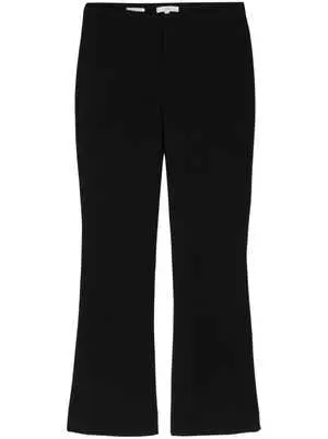 Vince Mid-rise Tapered-leg Trousers - Black