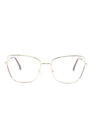 Carolina Herrera Stainless Steel Butterfly Eyeglasses