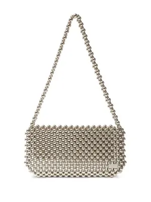 0711 TBILISI Clover Beaded Shoulder Bag - Silver
