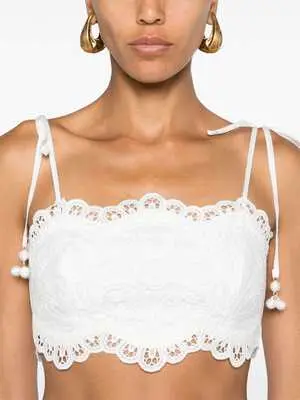 Zimmermann Ottie Broderie Anglaise Blouse - White