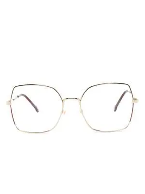 Carolina Herrera Geometric-frame Glasses - Red