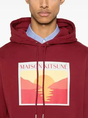 Maison Kitsuné Sunset Postcard Cotton Hoodie