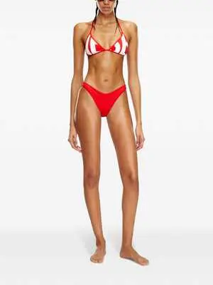 DIESEL® Bfb-sees-a Logo-print Bikini Top - Red