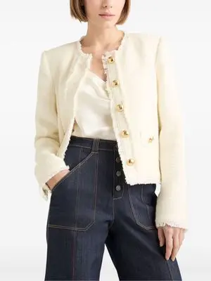 Cinq À Sept Christie Blouclé Jacket - White