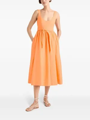 Cinq À Sept Kilah Draped Midi Dress