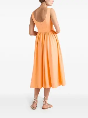 Cinq À Sept Kilah Draped Midi Dress