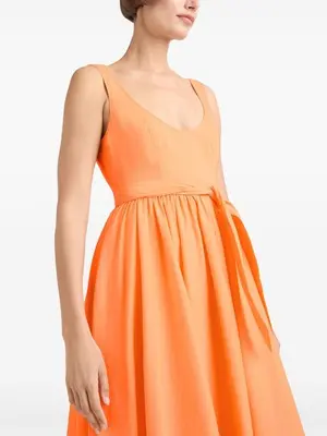 Cinq À Sept Kilah Draped Midi Dress