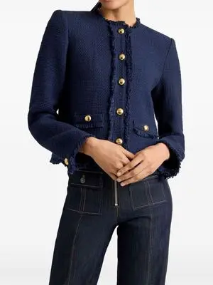 Cinq À Sept Christie Bouclé Jacket - Blue