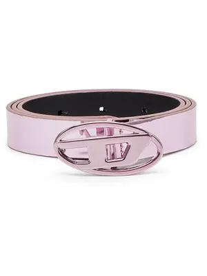 DIESEL B-1dr Leather Belt - Pink