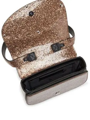 DIESEL® 1dr Glitter-embellished Shoulder Bag - Brown
