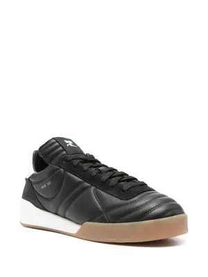 COURREGES Club 02 Leather Sneakers - Black