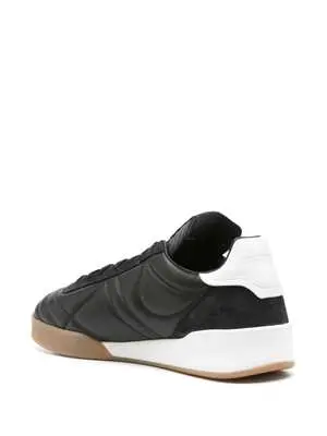 COURREGES Club 02 Leather Sneakers - Black