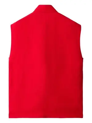 Burberry Half-zip Tank Top - Red