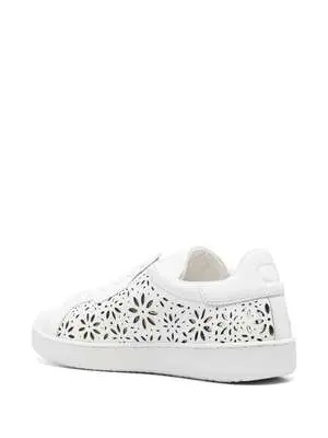 TWINSET Laser-cut Leather Sneakers