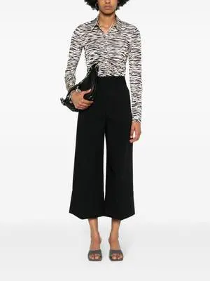 TWINSET Cropped Straight Trousers