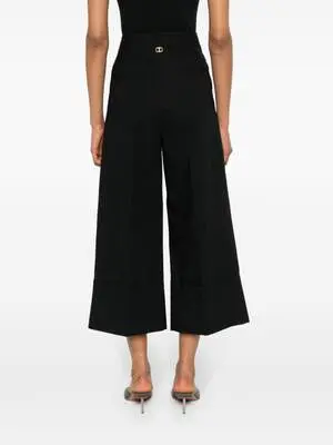 TWINSET Cropped Straight Trousers