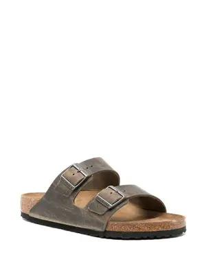 BIRKENSTOCK Arizona Leather Sandals - Brown