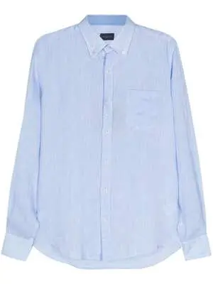 Paul & Shark Long-sleeve Linen Shirt - Blue