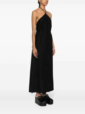 BASERANGE Ligo Silk Midi Dress - Black