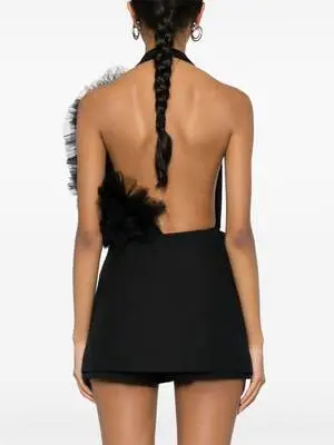 Alchemy Fashions X Lia Aram Tulle-ruffle Bodysuit