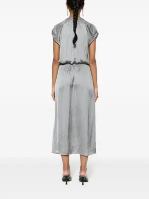 Zadig&Voltaire Randall Satin Midi Dress - Grey