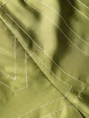 TOTEME Monogram-embroidered Shorts - Green
