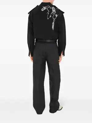 Burberry Knight Hardware Straight-leg Trousers