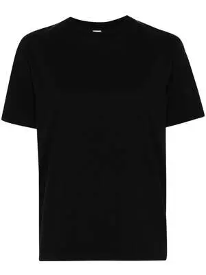 TOTEME Crew-neck Organic Cotton T-shirt - Black