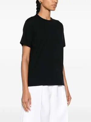 TOTEME Crew-neck Organic Cotton T-shirt - Black