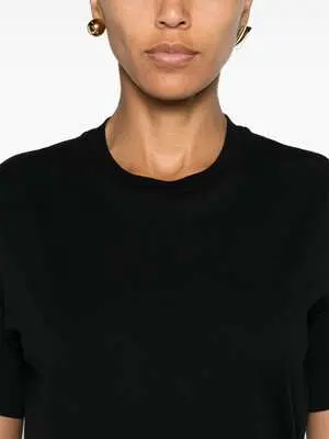 TOTEME Crew-neck Organic Cotton T-shirt - Black
