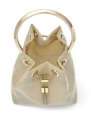 JIMMY CHOO Bon Bon Bucket Bag - Gold