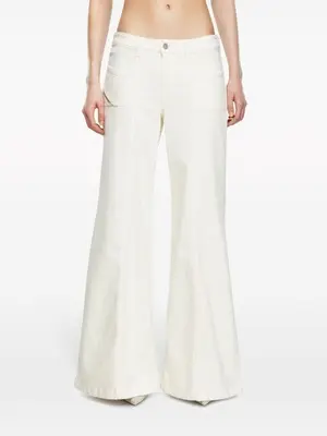 DIESEL® D-akii Flared Jeans - White