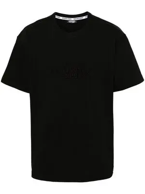 Missoni Logo-embroidered Cotton T-shirt - Black