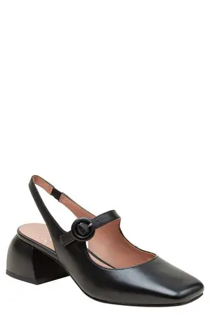 Linea Paolo Manu Slingback Mary Jane Pump - Black
