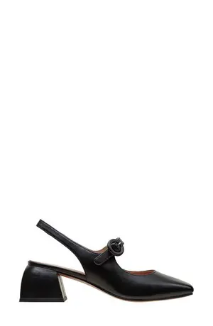 Linea Paolo Manu Slingback Mary Jane Pump - Black