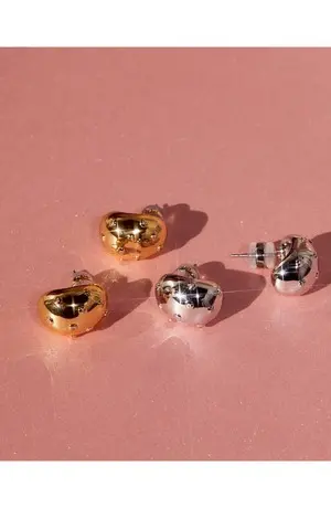 LUV AJ Mini Molten Drop Earrings